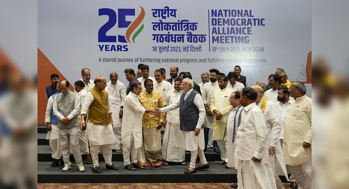 As NDA parties meets, PM Modi hails it as time-tested alliance
