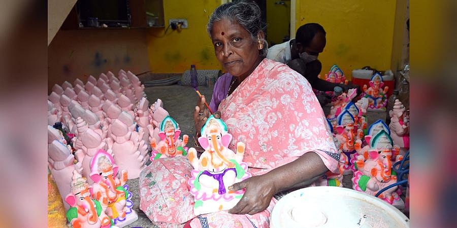 Carving deities for devotion: Creating sculpted idols for upcoming ...