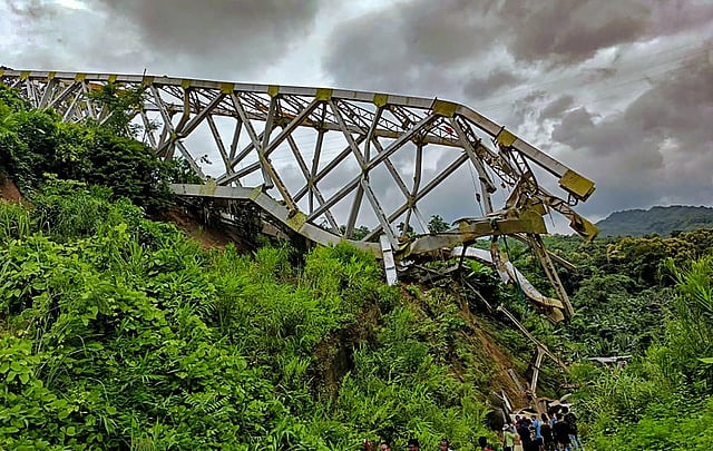 Mizoram incident due to collapse of gantry launched on under-construction bridge: Railways