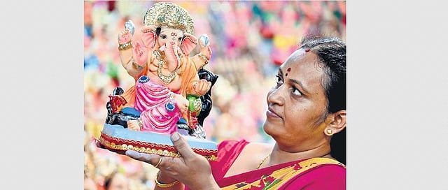Lord Ganesha, a god whom both young and old adore