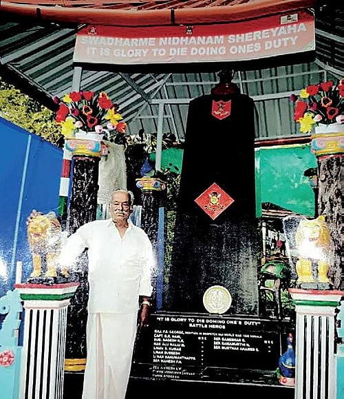 Ignored by state, Mahavir Chakra awardee builds memorial for war heroes