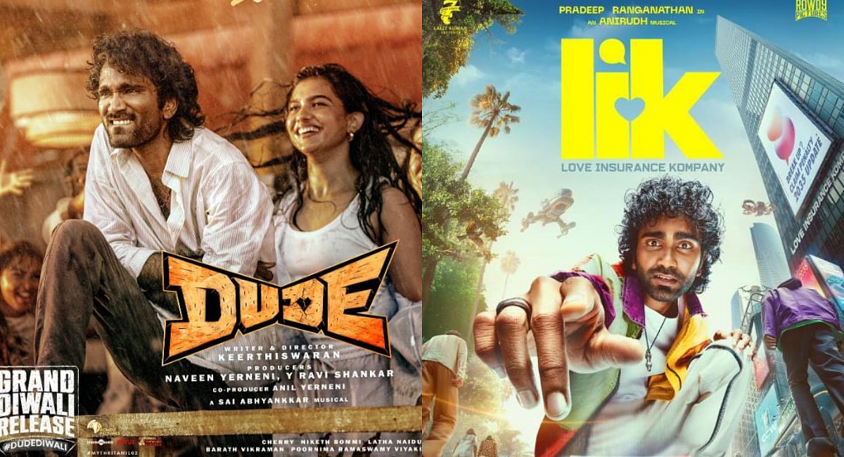 Double Diwali clash as Pradeep Ranganathan’s ‘Dude’ and ‘Love Insurance ...