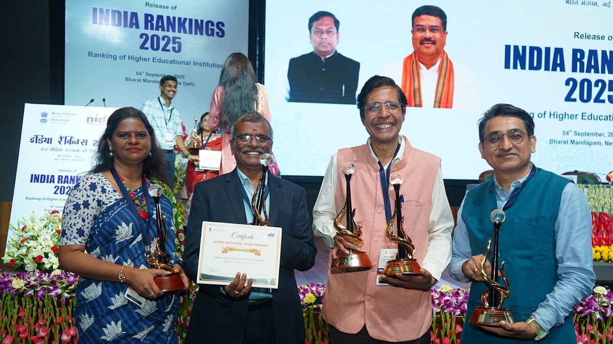 IIT Madras bags top spot for seventh successive year in NIRF rankings ...