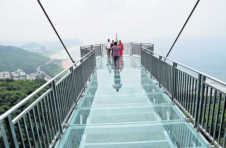 Vizag glass skywalk to open by Sept 25; set to be country’s longest ...