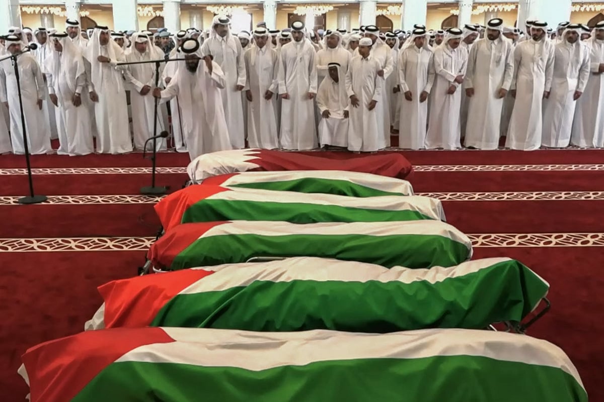 Hamas says US 'accomplice' in Israel Qatar attack as funerals held