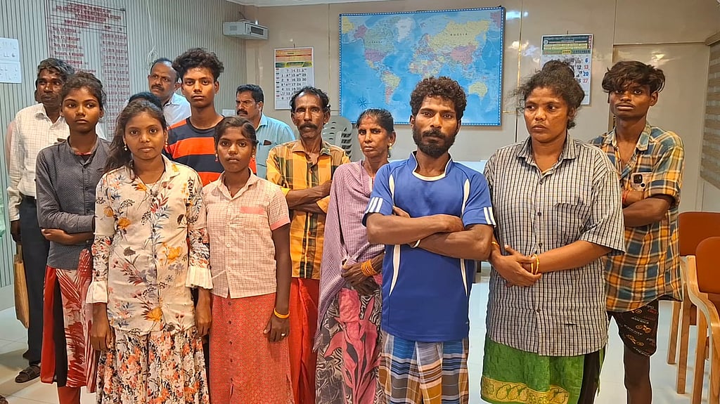Irular tribal people rescued from bonded labour in Tamil Nadu