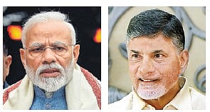 PM Modi greets Chandrababu Naidu on completing 15 years as CM