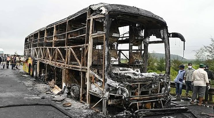 Day after Andhra bus fire accident, authorities crack down on private ...