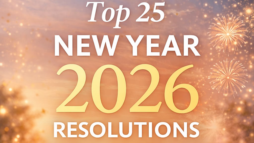 Happy New Year 2026: Top 25 New Year Resolutions to Transform Your Life