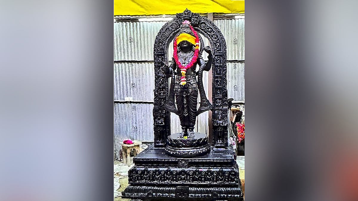 First look of Ram Lalla's idol inside Ayodhya temple revealed