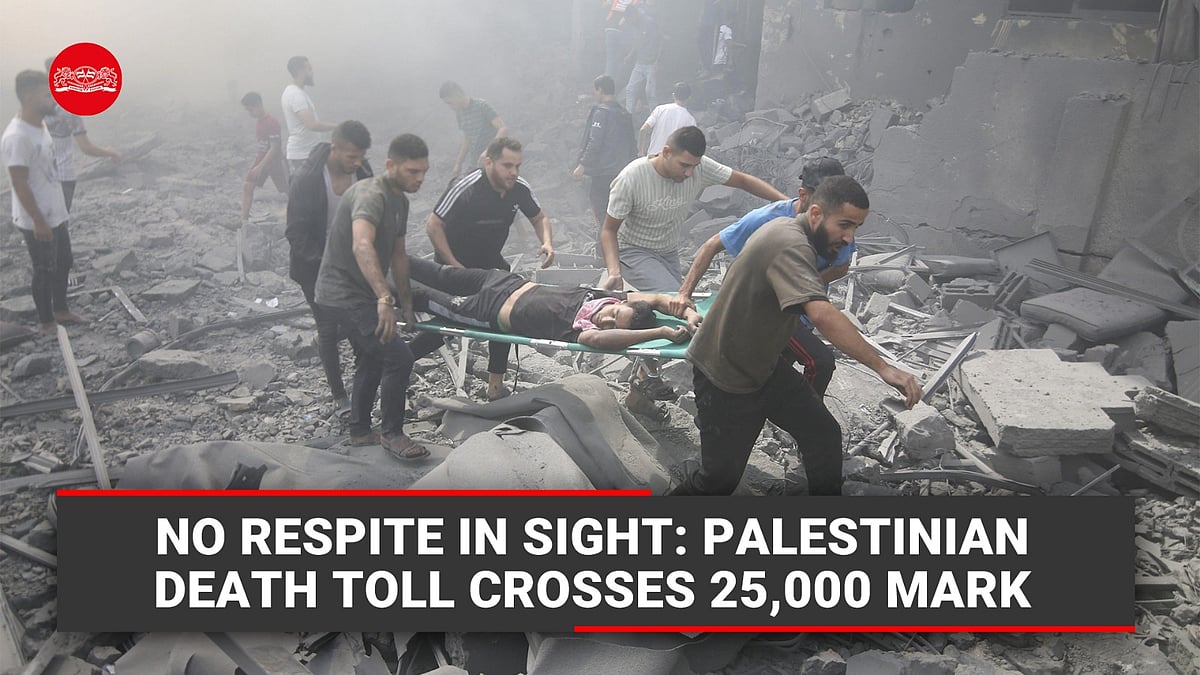 No respite in sight: Palestinian death toll crosses 25,000 mark