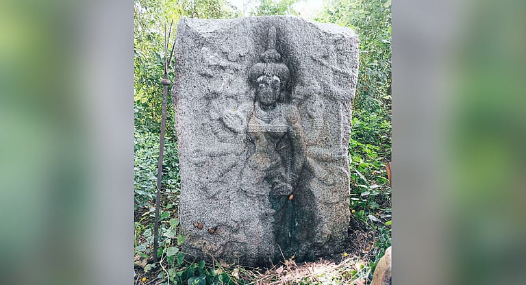 Kotravai sculpture from Pallava period unearthed near Ulundurpet