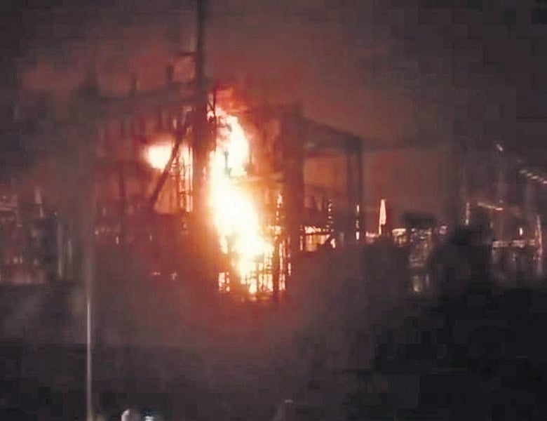 Telangana: Massive fire engulfs Siddipet substation