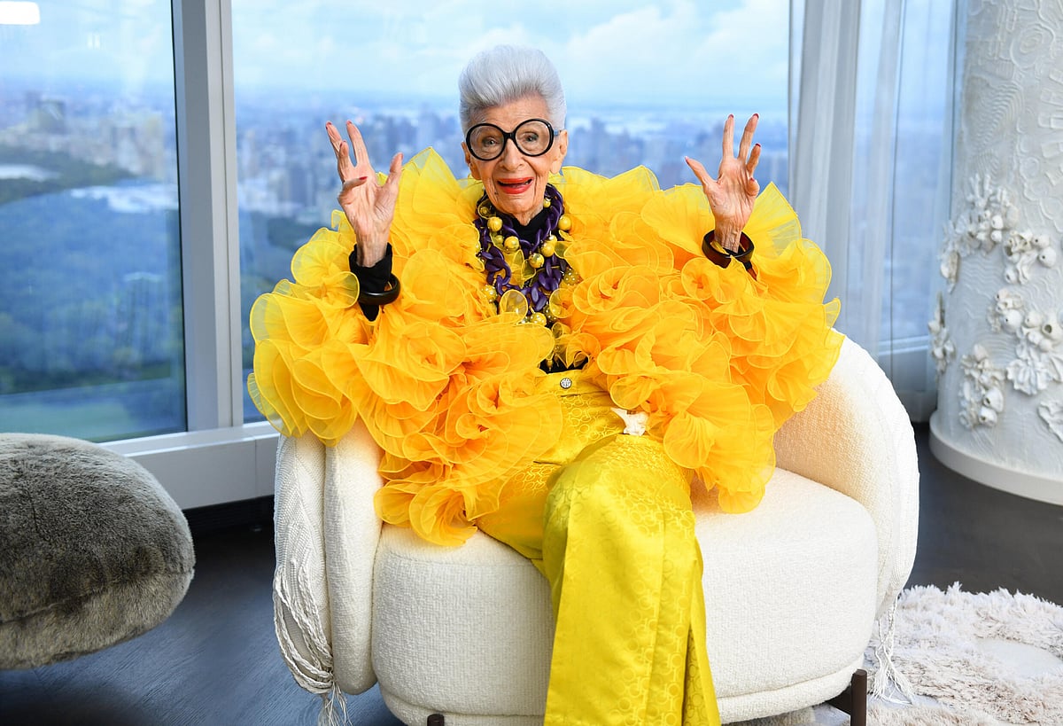 Flamboyant US textile designer and fashion icon Iris Apfel dies at age 102
