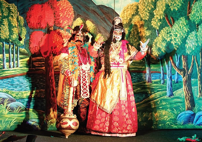 Tapestry of traditional storytelling
