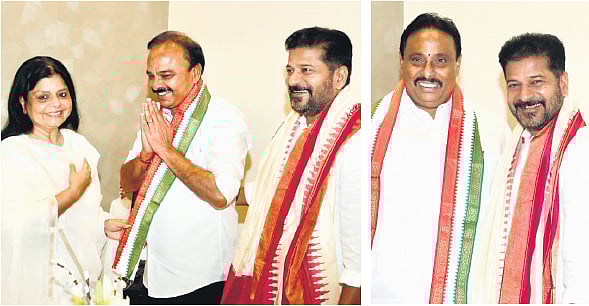 BRS MLA Danam, MP Ranjith join Congress; more may follow suit