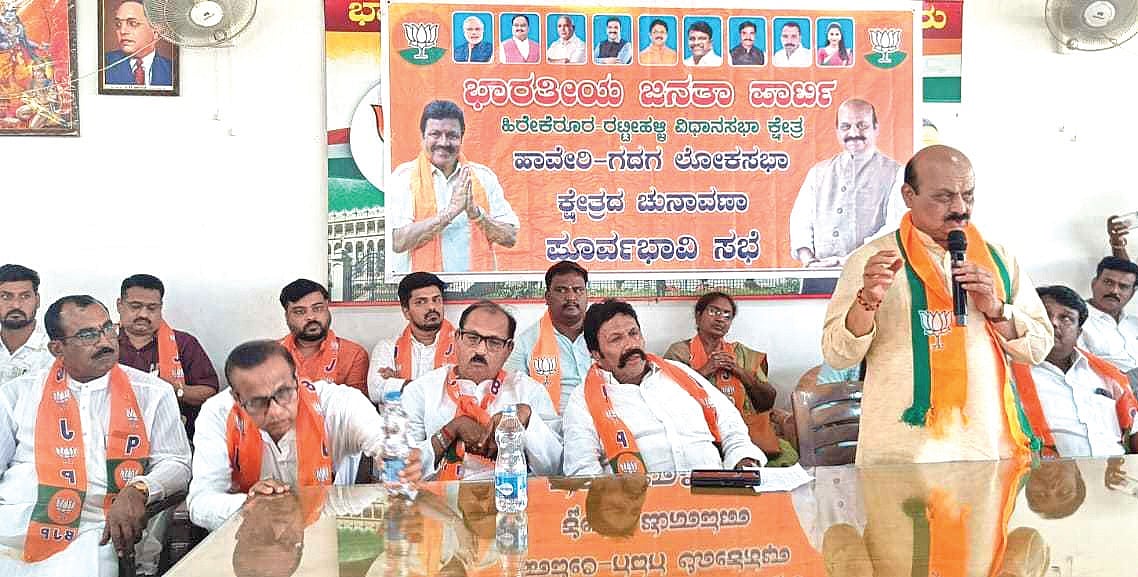 Basavaraj Bommai challenges Congress to win 50 LS seats