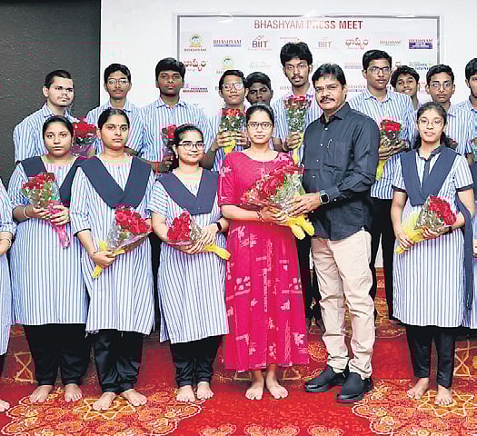 Bhashyam MPC, BiPC students excel in Inter exams