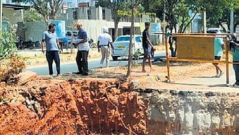 20-year-old biker dies after falling into BWSSB trench