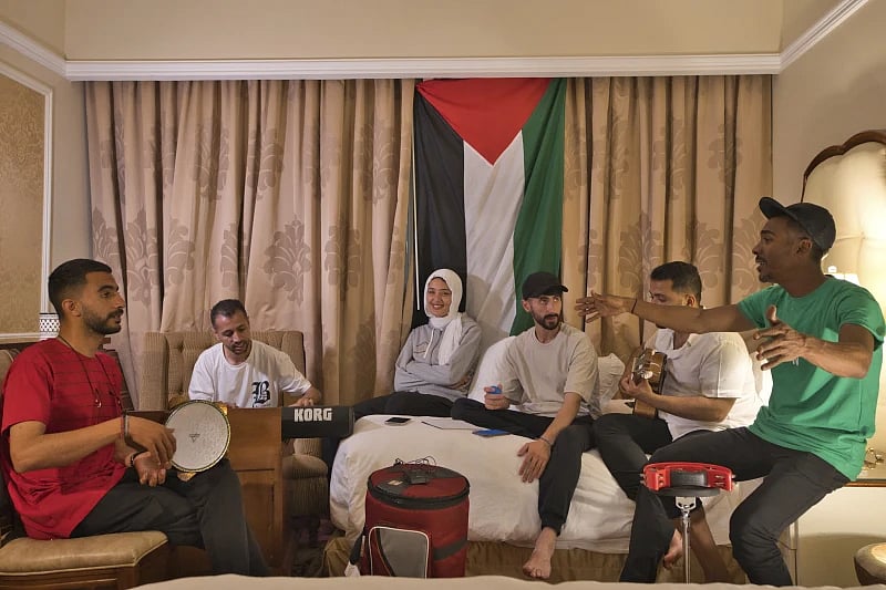 Palestinian band escapes horrors of war but members’ futures remain ...