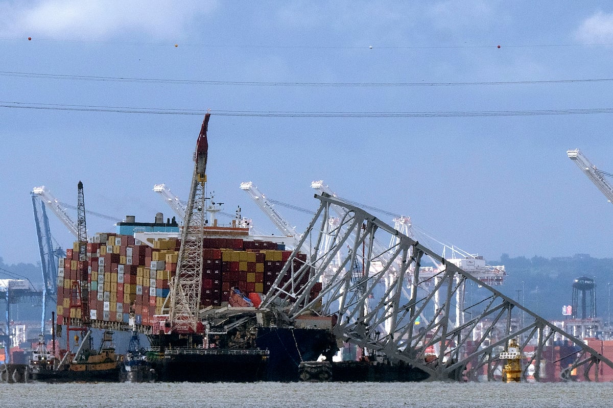Dali cargo ship leaves Baltimore for Virginia, nearly three months ...