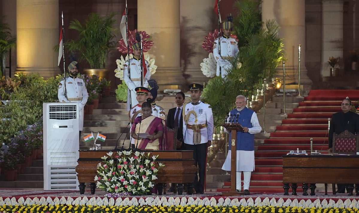 Narendra Damodardas Modi takes oath for the third consecutive term as ...