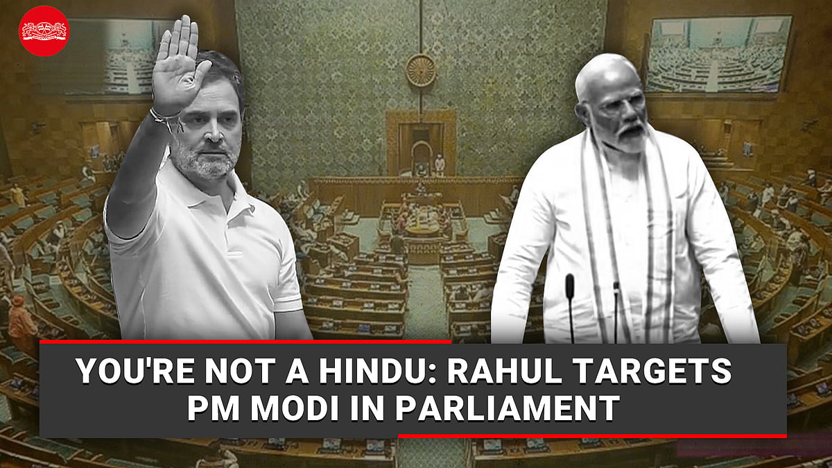 You're not a Hindu: Rahul targets PM Modi in Parliament