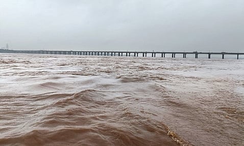 First warning issued as Godavari level reaches 44 ft in Telangana's ...