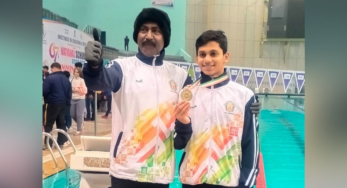 Teen sensation’s love affair with swimming