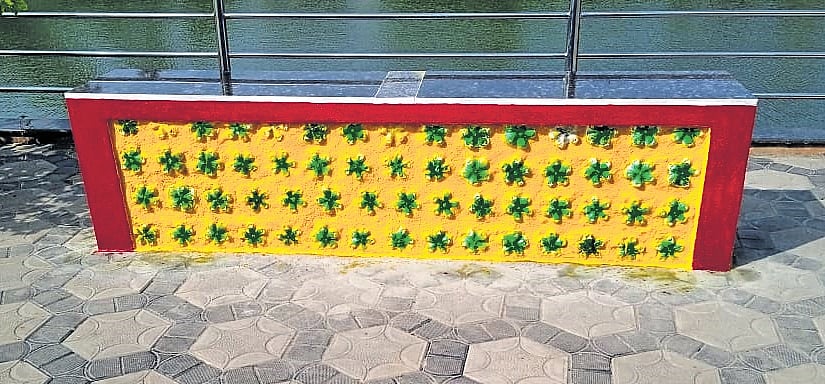 Mangaluru's eco-brick benches turn trash into treasure
