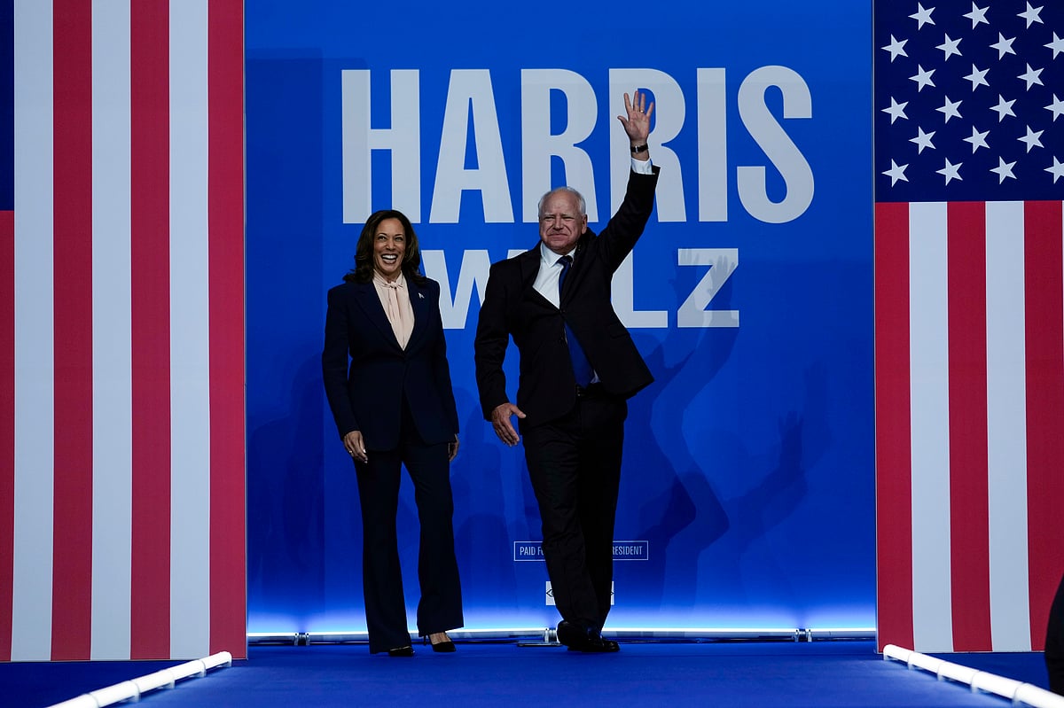 Harris introduces new running mate Minnesota Governor Tim Walz as the ...