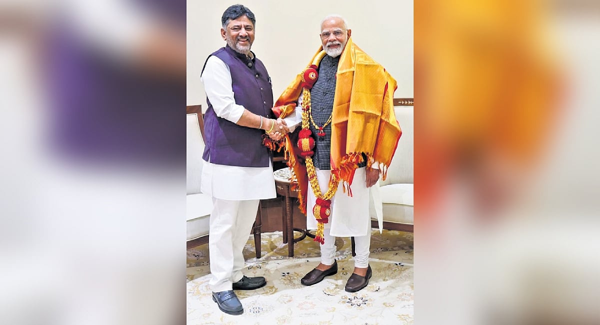 DKS meets Modi, discusses Upper Bhadra, Bengaluru development