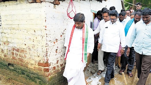 Deputy CM Mallu Bhatti meets flood victims in Telangana's Madhira
