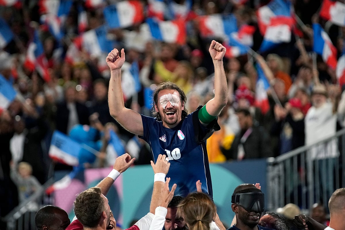 France wins gold in blind football at Paralympics under Eiffel Tower lights