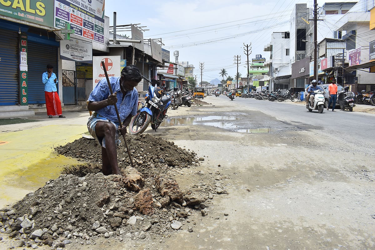 Highways starts to relay road, CCMC digs it up