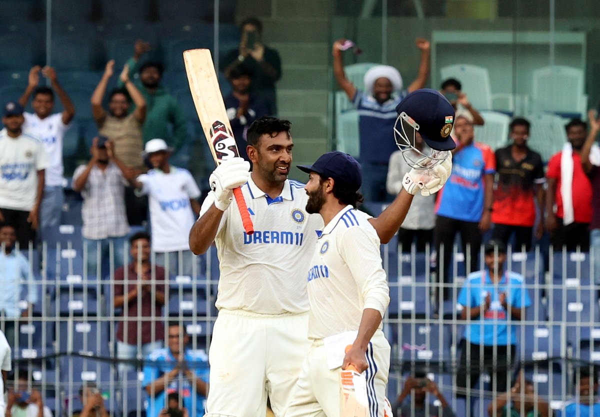 Chennai Test Day 1: Ashwin’s century fuels India’s revival against ...