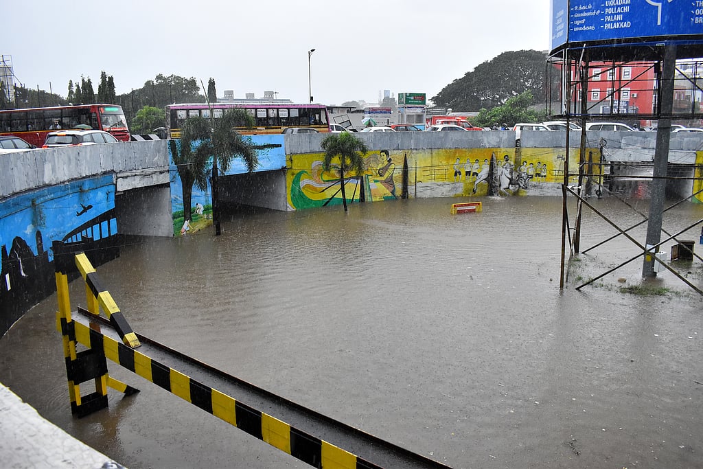 Roads and subways flooded as rain lashes Coimbatore city