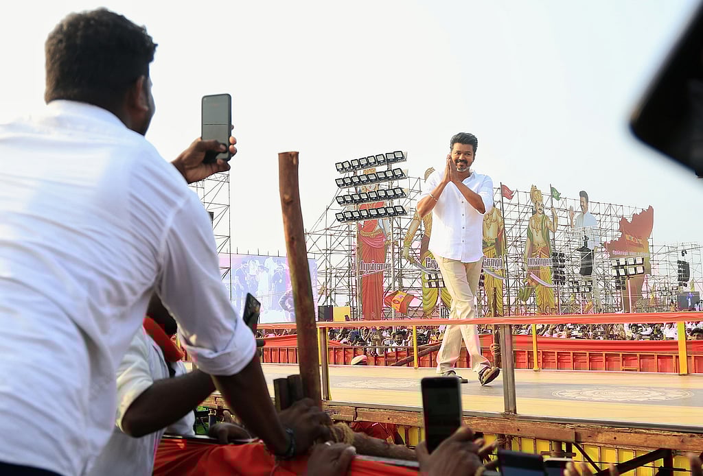 IN PICS | Vijay’s Tamilaga Vettri Kazhagam to take on DMK, BJP