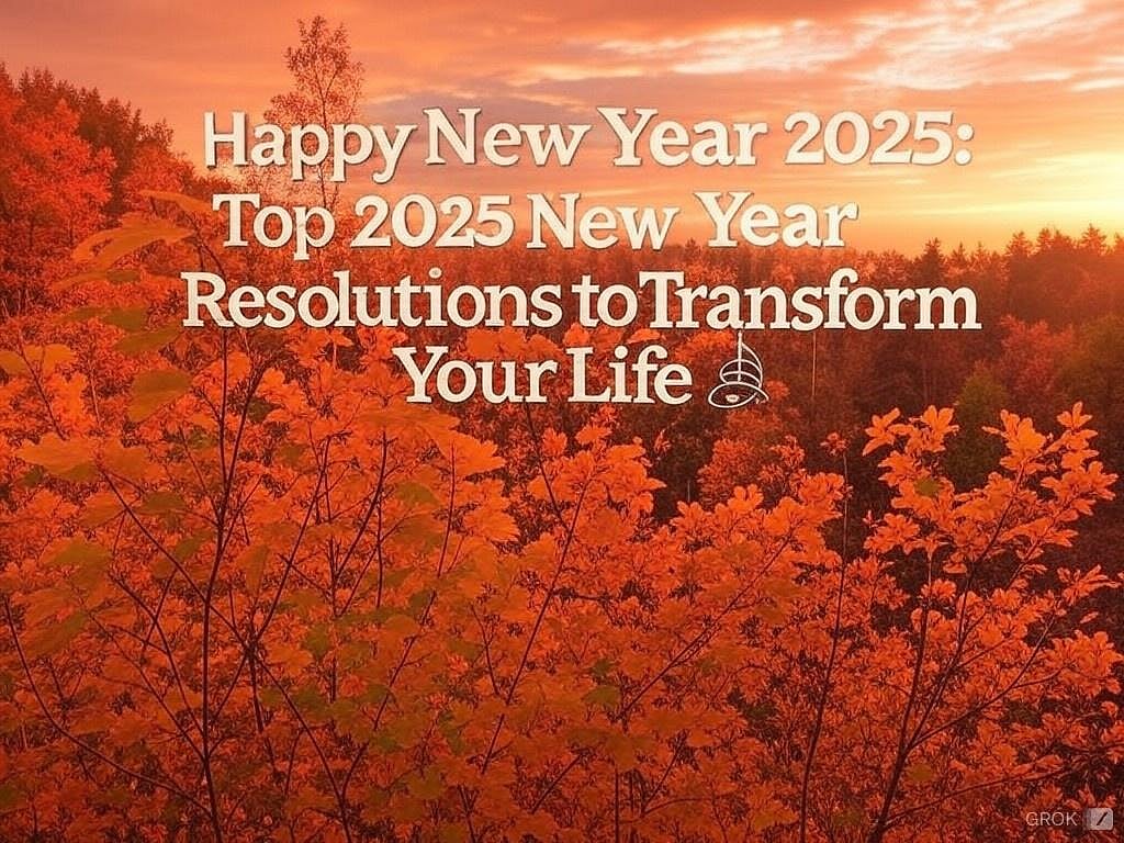 Happy New Year 2025: Top 2025 New Year Resolutions to Transform Your Life 🎉