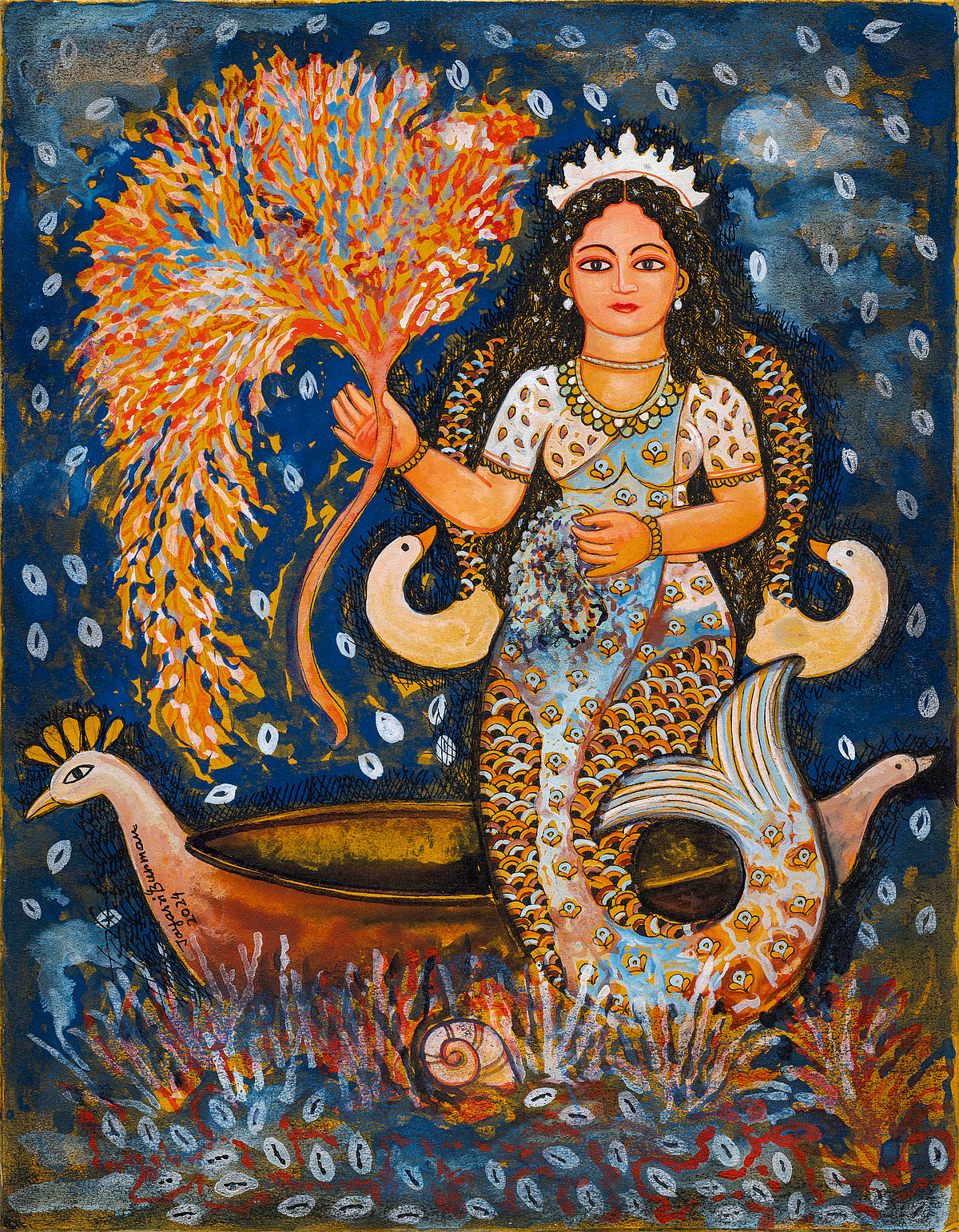Where fishes turn into gods: Jayasri Burman’s art of real is remade ...