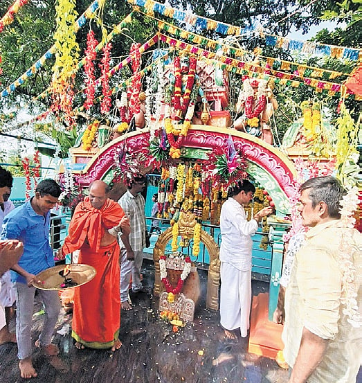 In this Kadapa temple, men perform puja, no entry for women