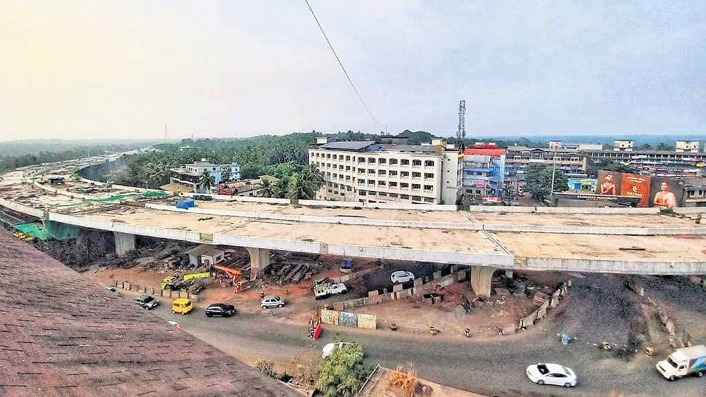 Kerala’s widest single-pillar flyover in Kasaragod set to open in February