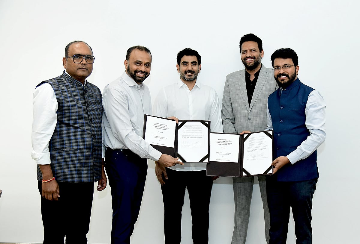 MoU signed for Electric Vehicle Park at Andhra's Orvakal