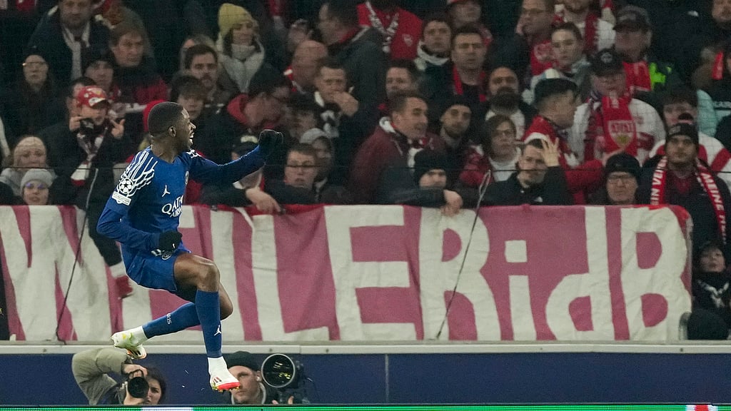 Ousmane Dembele hits hat-trick as PSG reach Champions League knockouts
