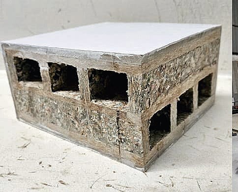 Your chips packets can be used to build a house!