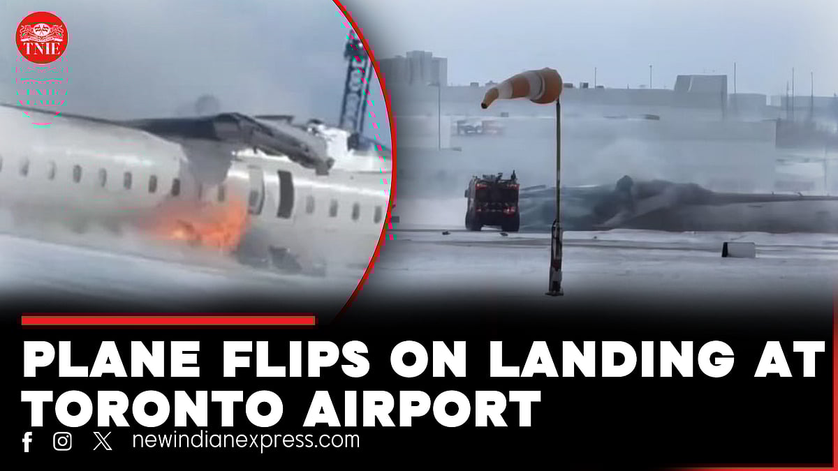 Plane carrying 80 passengers flips upside down while landing at Toronto ...