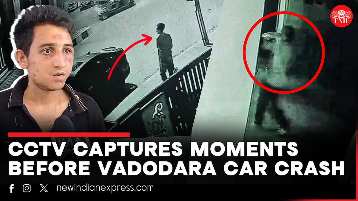 Shocking CCTV footage captures moments before Vadodara crash that kills ...