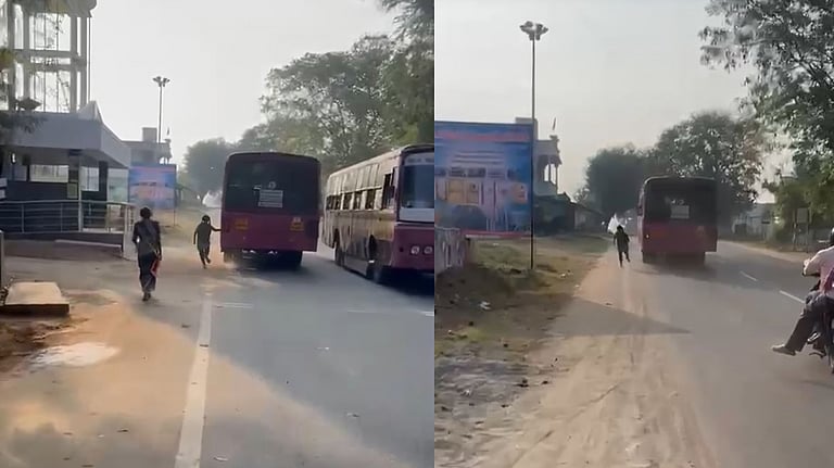 Class 12 student going for board exams forced to run behind bus after ...
