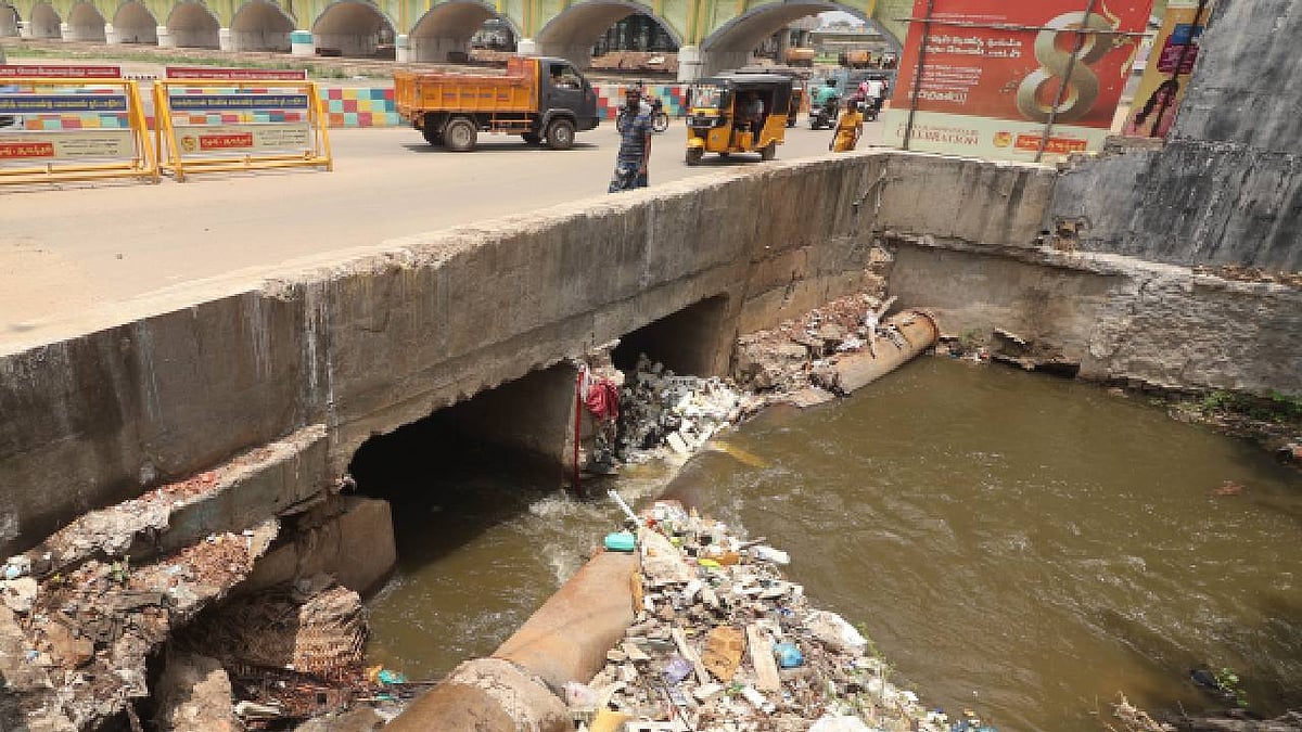 STP dismantled for flyover work; sewage flows into Vaigai river in Madurai