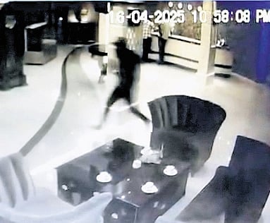 Malayalam actor Shine Tom caught on CCTV fleeing during raid, likely to ...